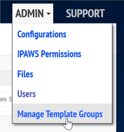 IPAWS Permissioned Templates